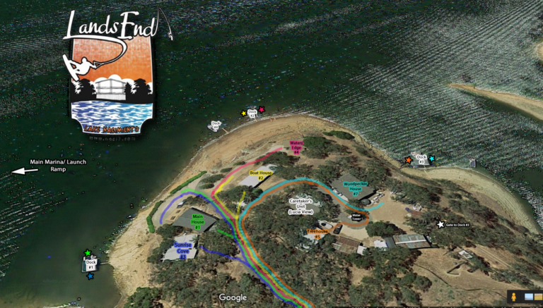 Maps and Directions Lakefront at LandsEnd